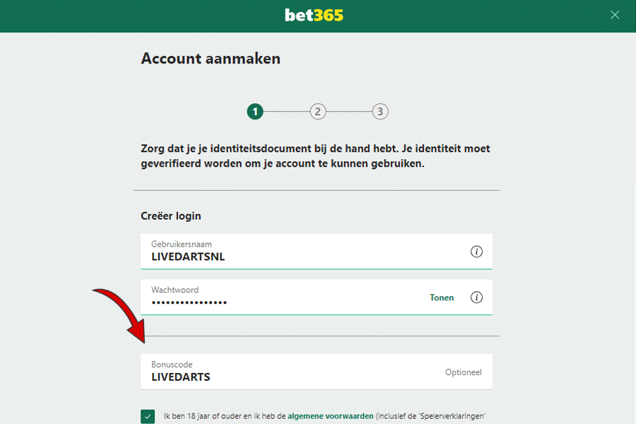 Actuele Bet365 bonus code voor tot €50 aan gratis wedkredieten