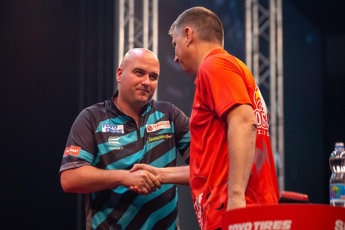 Home hero Krzysztof Ratajski dispatches Rob Cross at the Poland Darts ...
