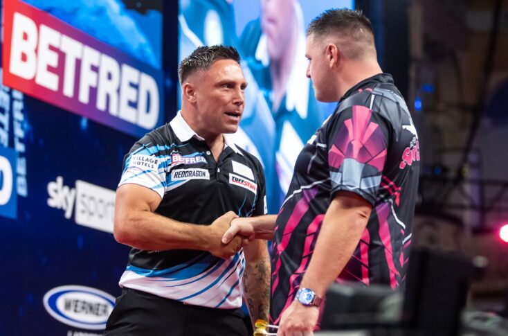 Gerwyn Price denies Daryl Gurney in fiery World Matchplay clash as Van ...